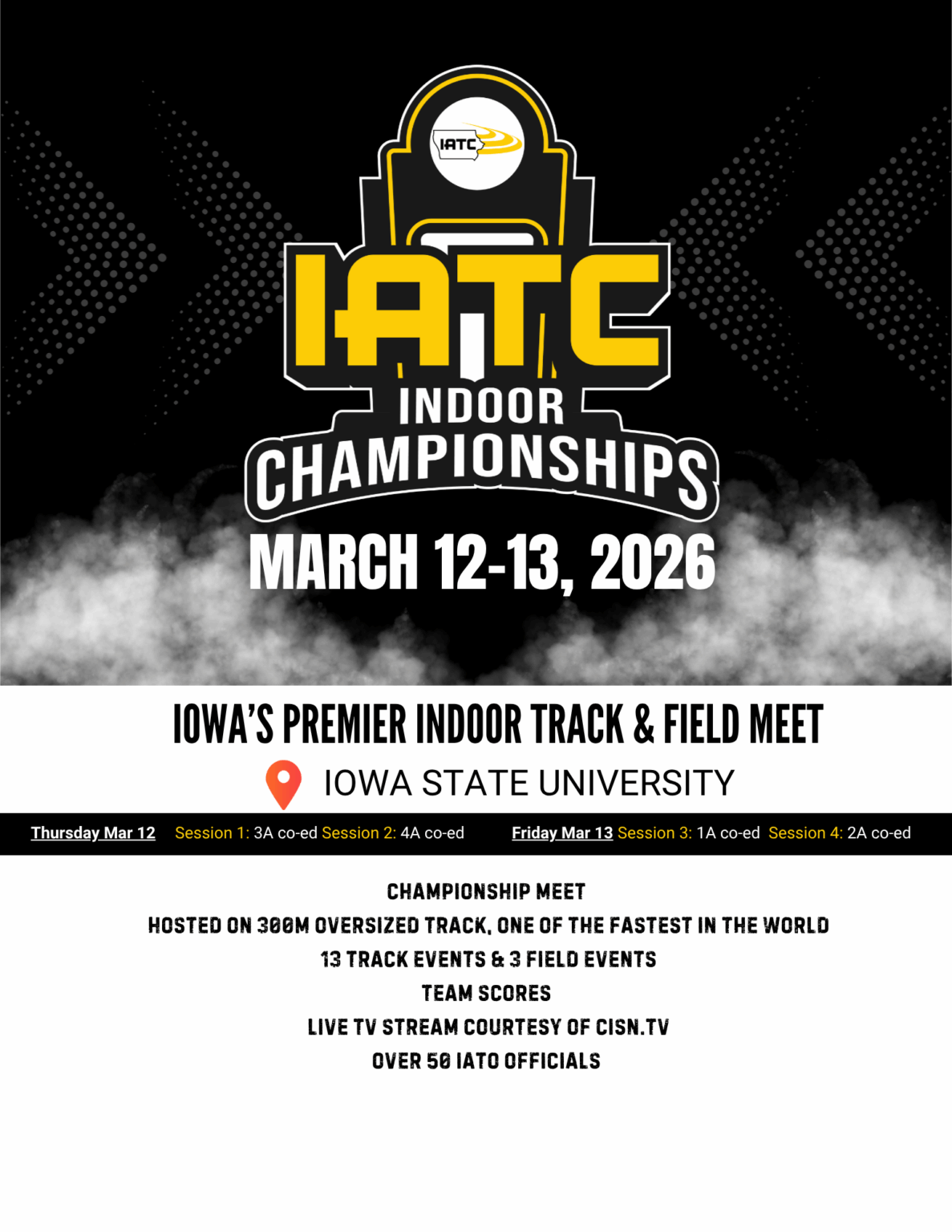 IATC Indoor Meet Info | Iowa Association of Track Coaches